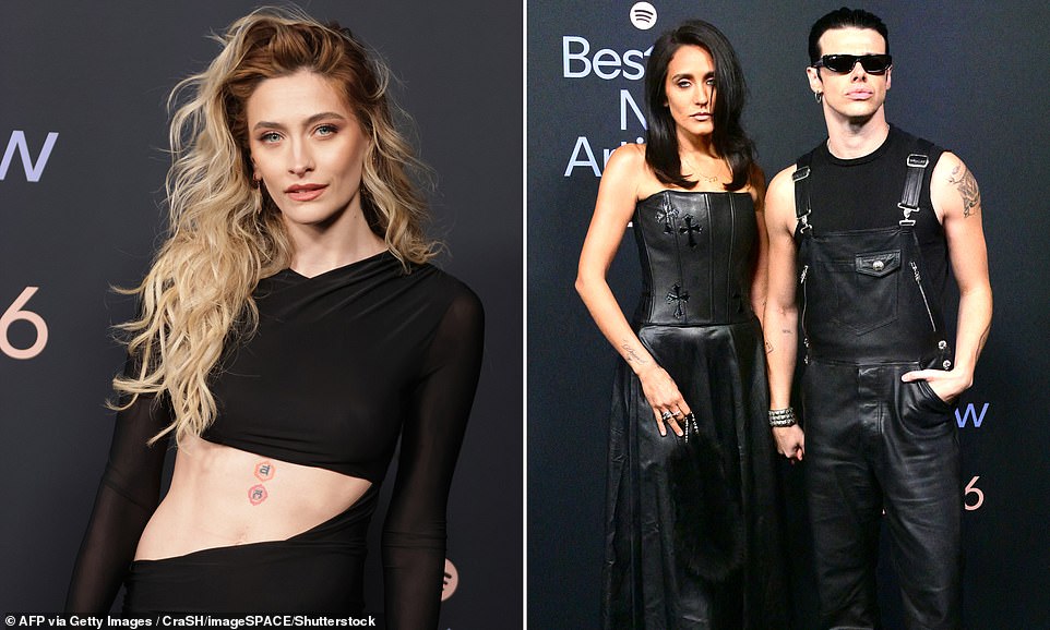 Paris Jackson wears a leggy cut-out minidress