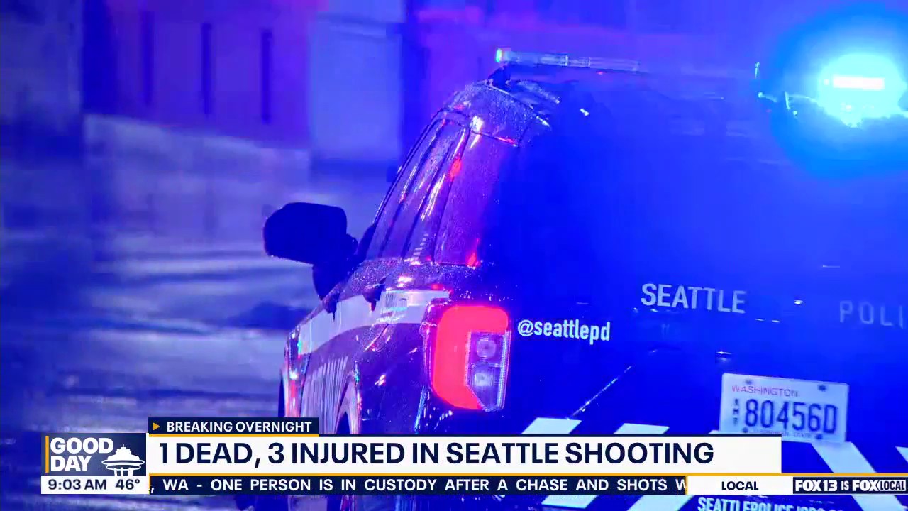 1 dead, 3 injured in overnight shooting in Seattle’s Pioneer Square