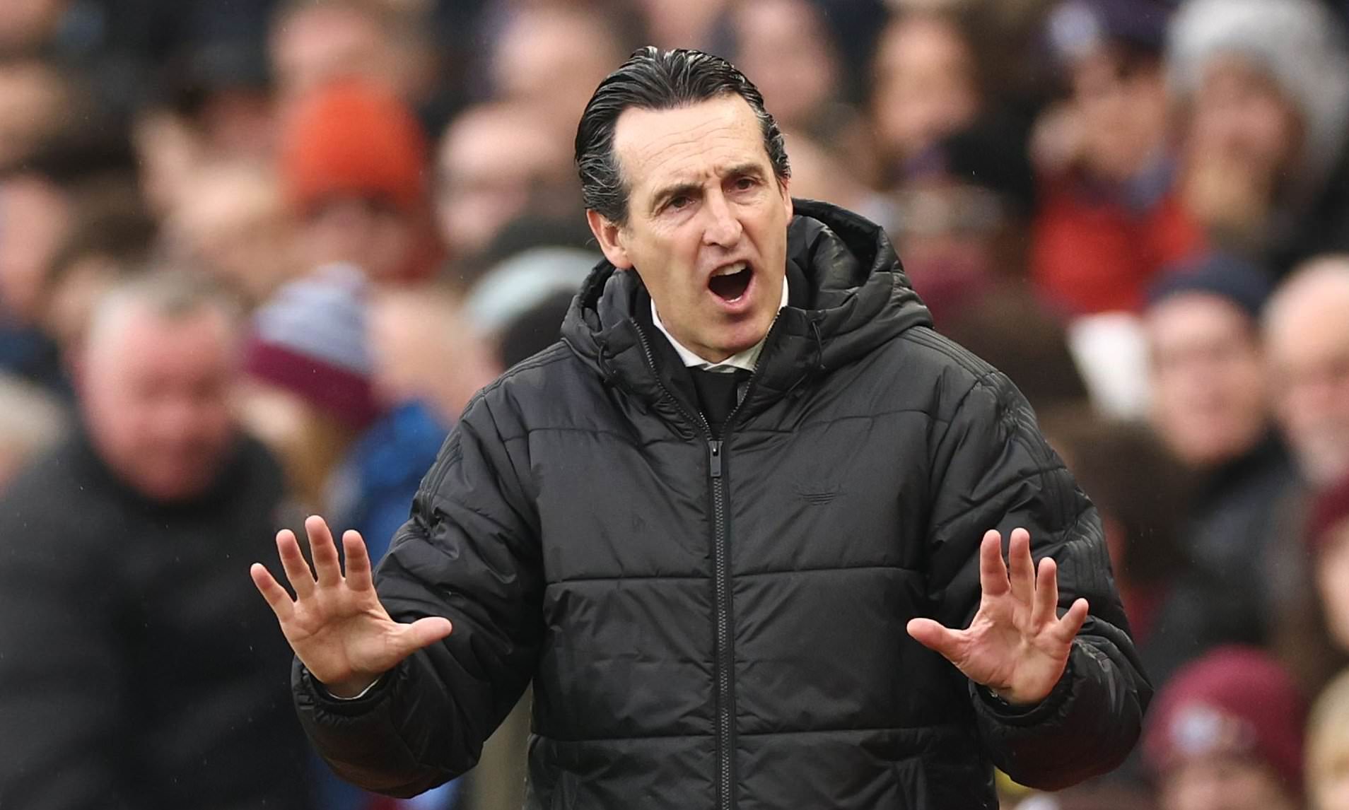 Unhappy Unai Emery calls out 'unfair' VAR call after Aston Villa's 1-0 ...