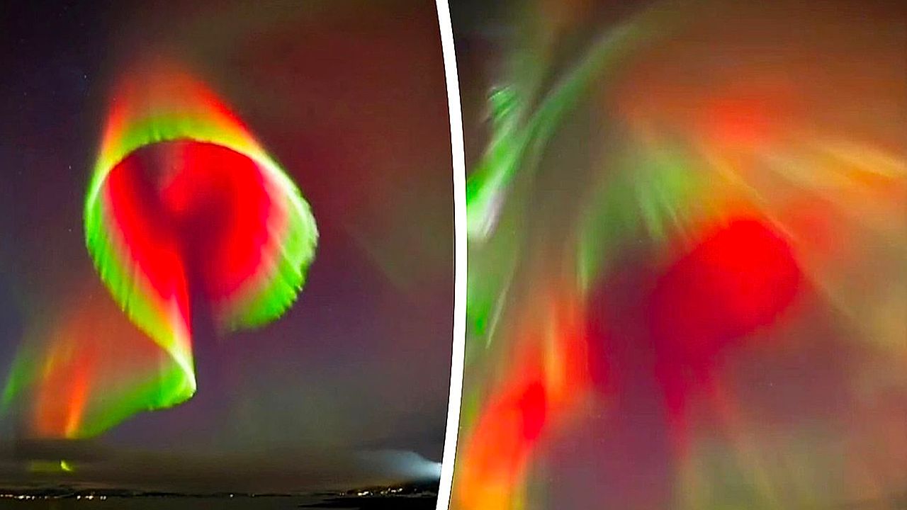 Timelapse captures aurora from Norway, intensity not seen in 20 years