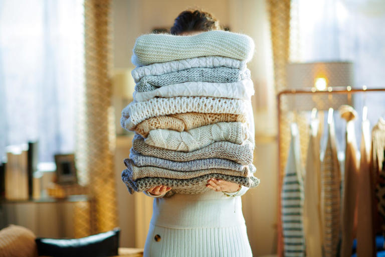 The closet decluttering method experts always recommend