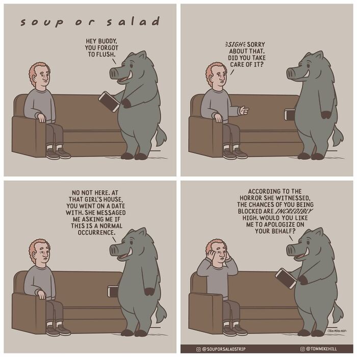 Soup or salad: 29 quirky and relatable comics by Tom Mike Hill