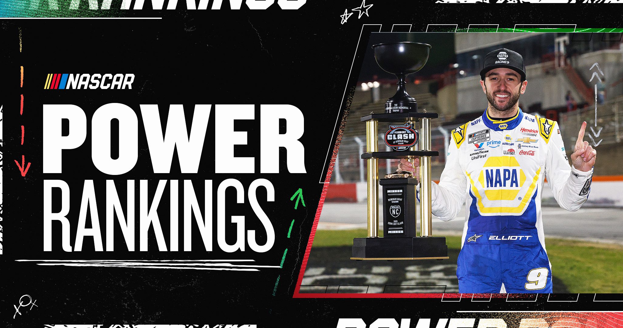 Power rankings: The Clash is coming -- will Chase Elliott go back-to-back?