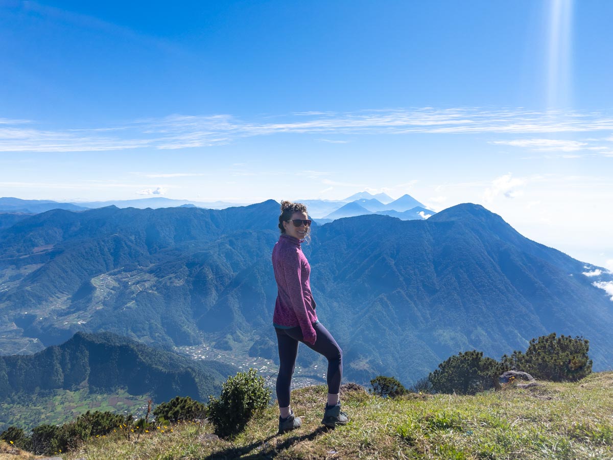 Hiking Santa María volcano outside Xela, Guatemala