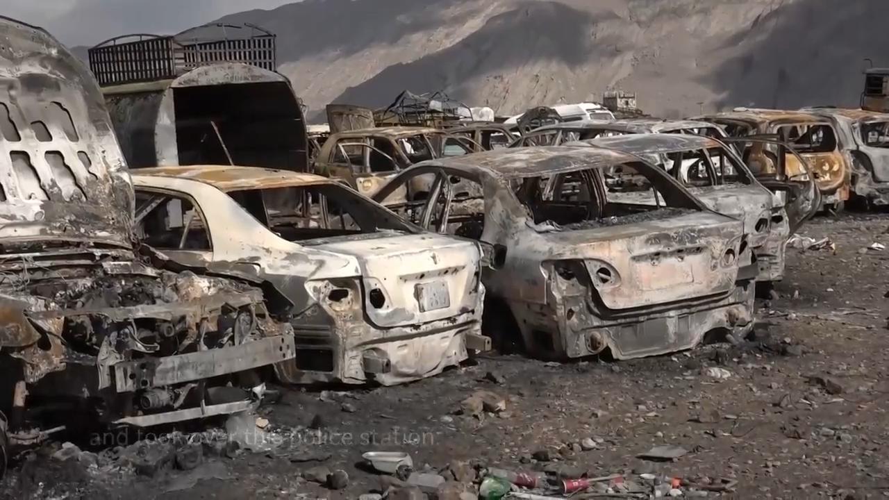 Destruction at Quetta police station following militant attack ...