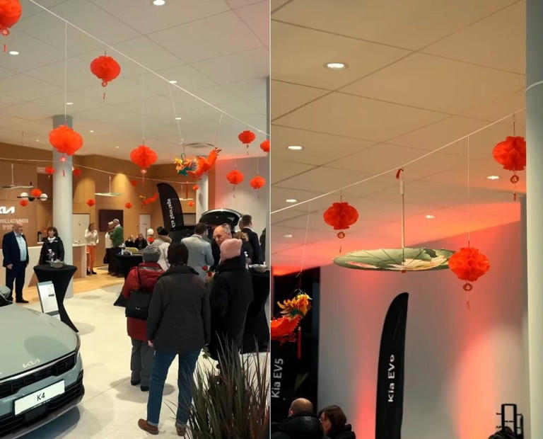 German Kia dealership faces backlash for Japanese, Chinese decor