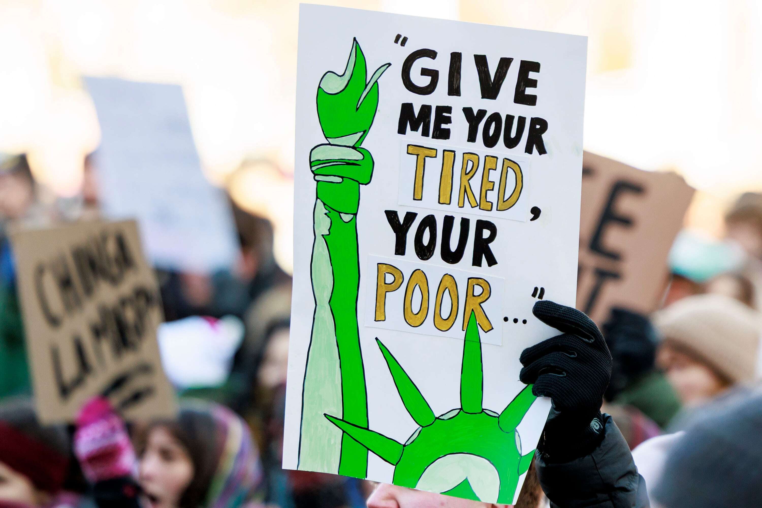 100s of students protest ICE on University of Michigan campus, Ann ...