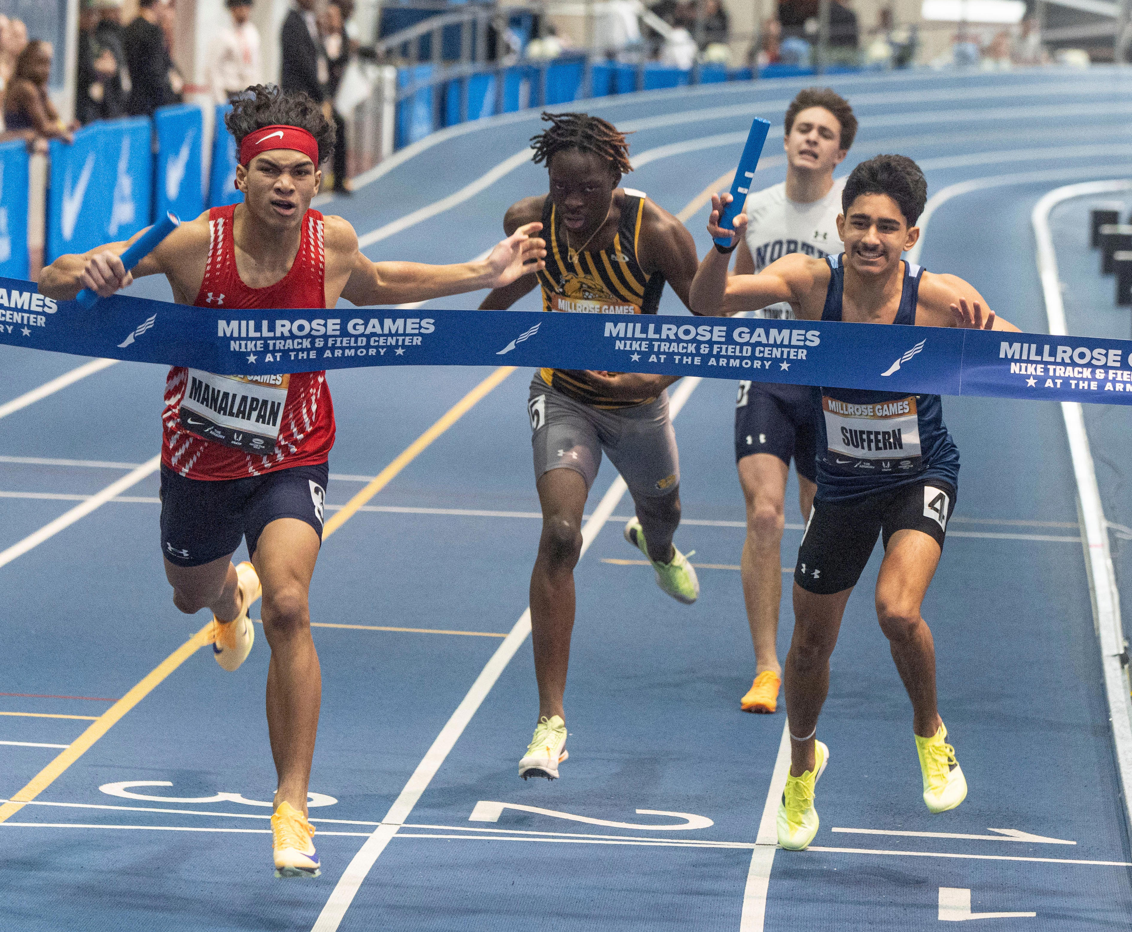 New Rochelle relay golden at Millrose Games; Ursuline's Hickey second