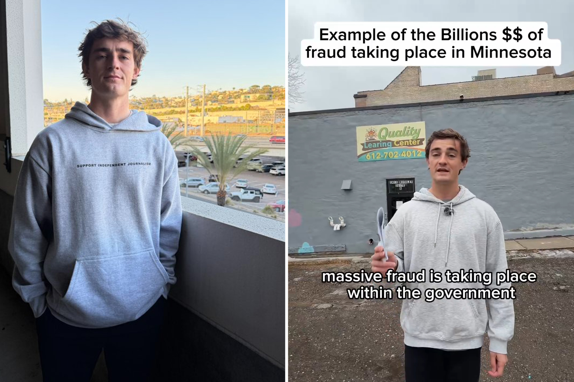 Minnesota fraud buster Nick Shirley lands in California after claims of ...