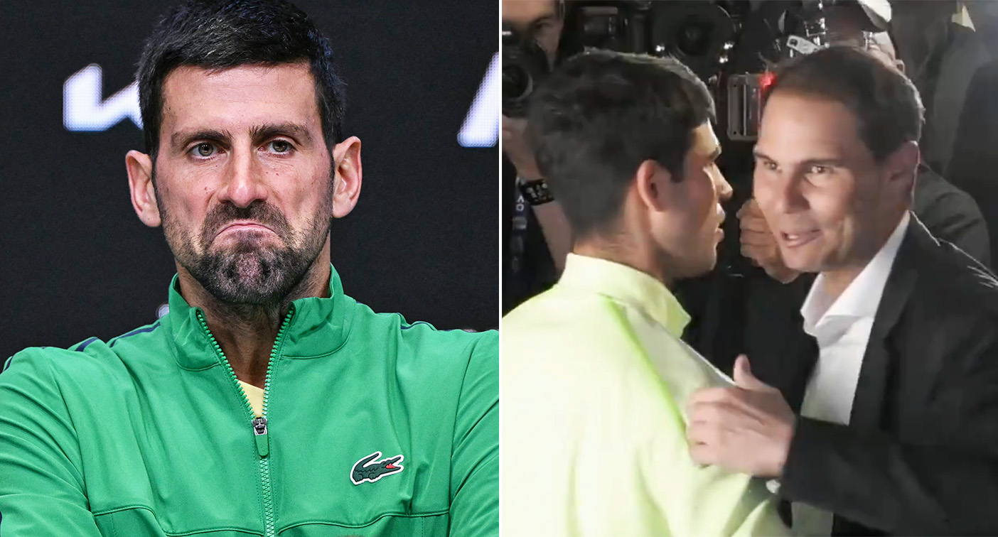 Novak Djokovic refuses to answer question as Alcaraz spotted in moment ...