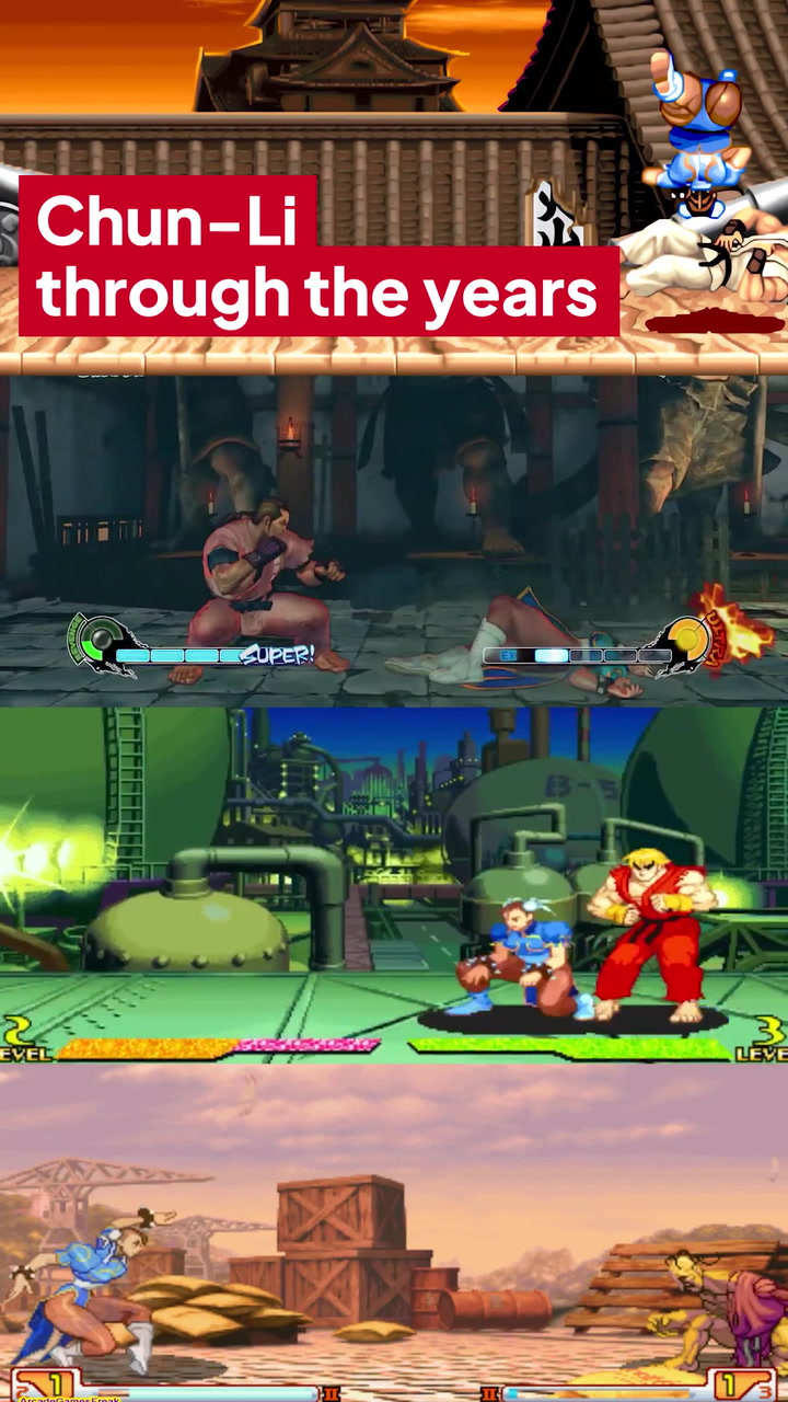 Chun-Li through the years #shorts