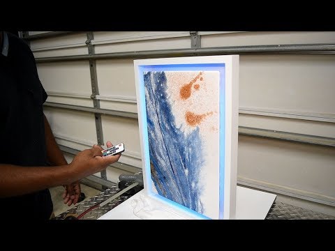 Create a custom LED backlit picture frame with beautiful epoxy art