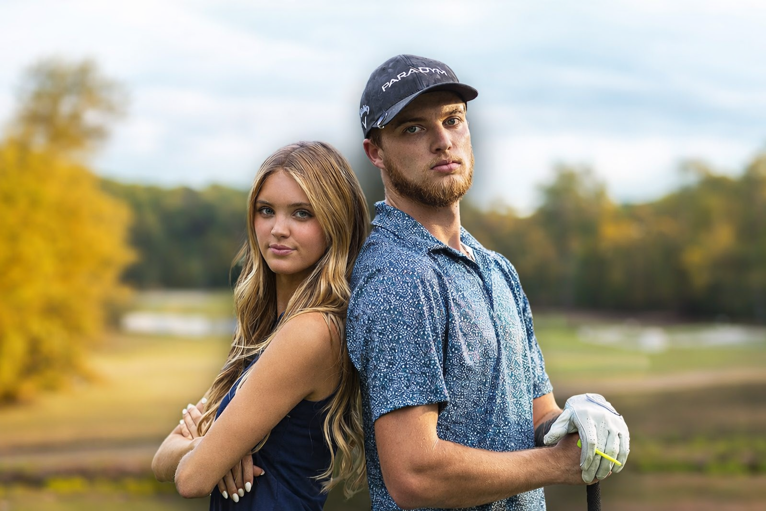 Golfing with the whole family: Sister vs. Brother