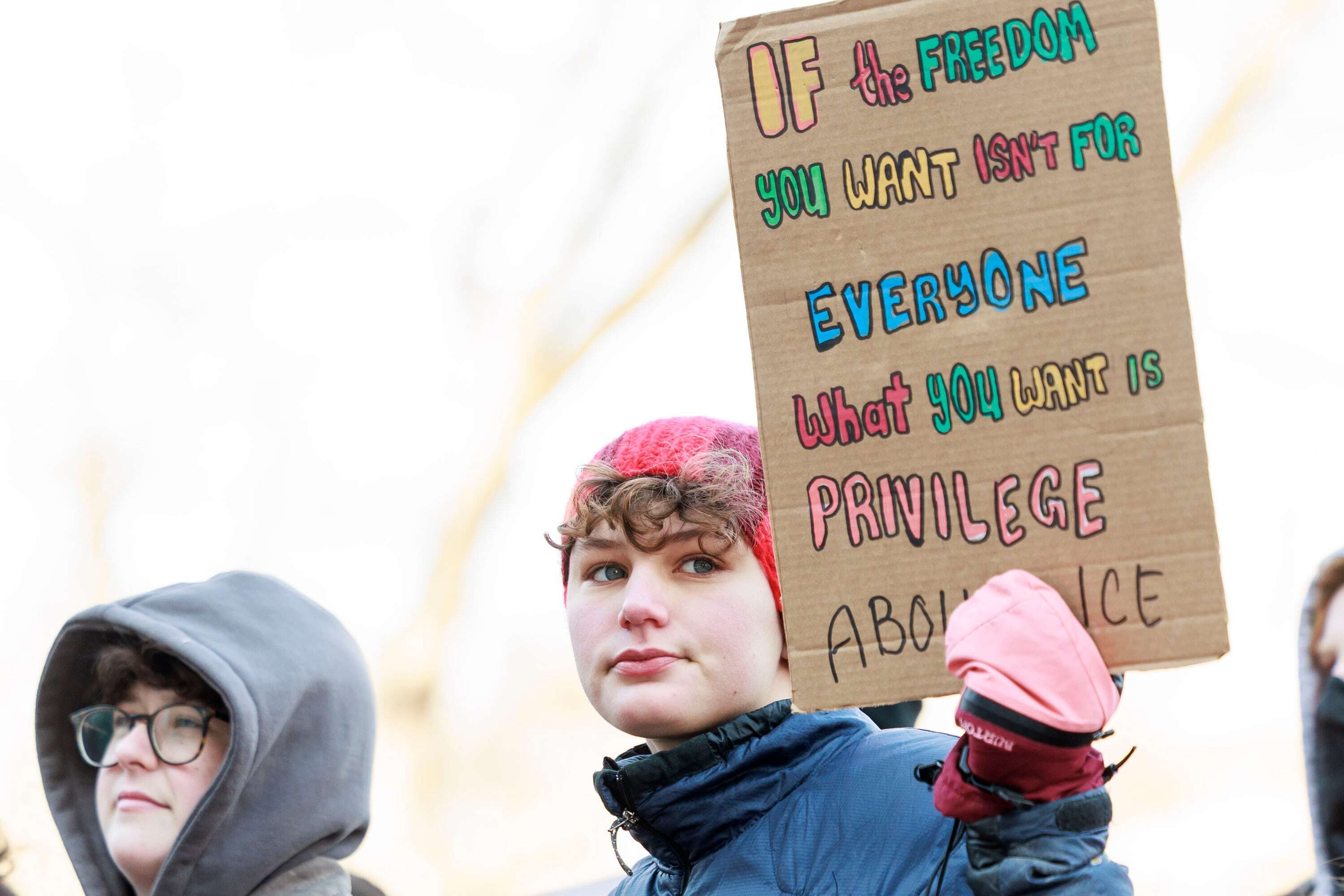 100s of students protest ICE on University of Michigan campus, Ann ...