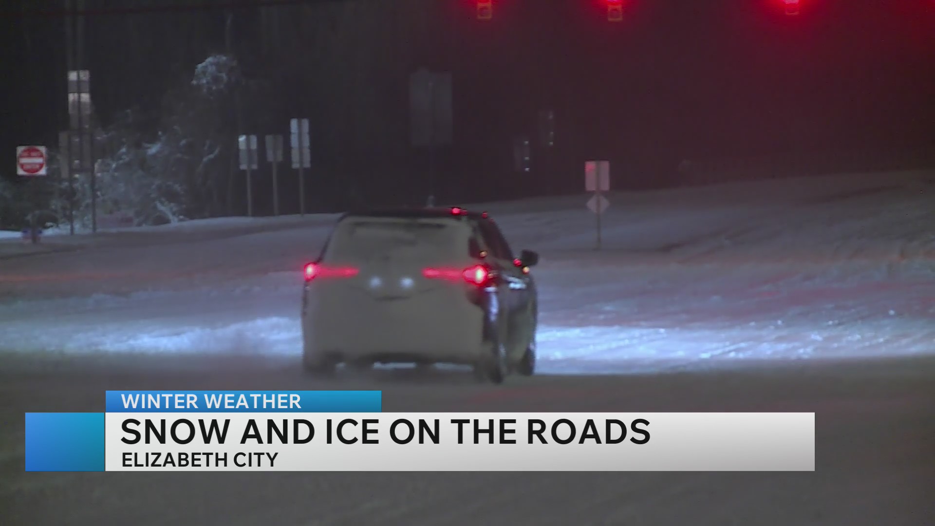 Elizabeth City residents wake up to a winter wonderland Sunday morning
