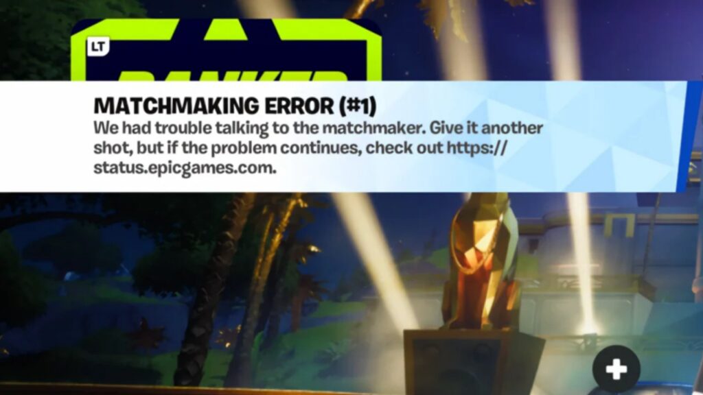 Fortnite: How to fix matchmaking error #1
