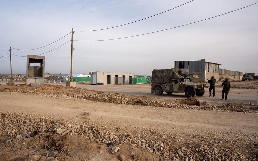 IDF footage shows military checkpoint for Palestinians entering Gaza ...