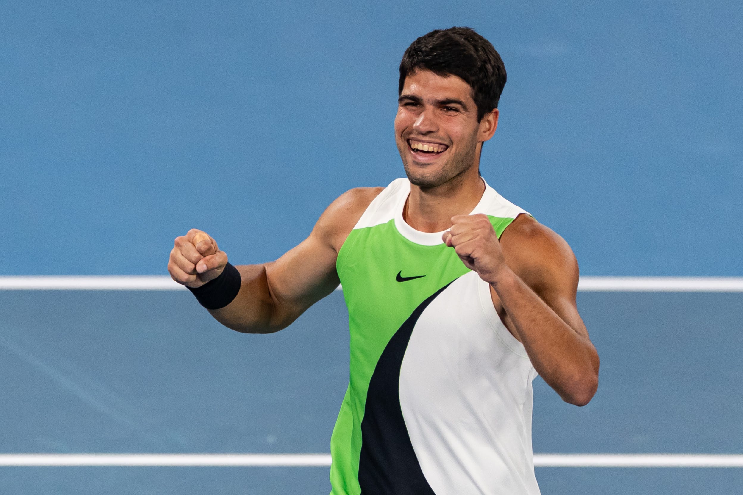 Who else has completed men's career Grand Slam before Carlos Alcaraz?