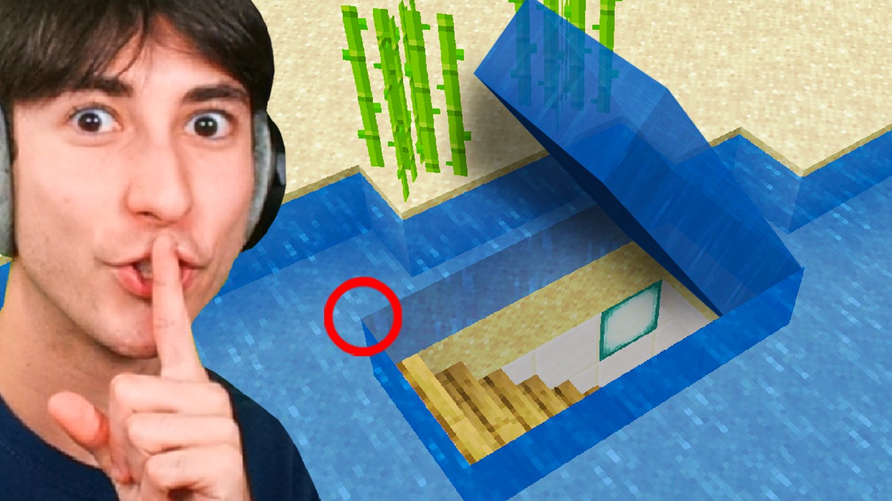 I found my friend's secret base in Minecraft