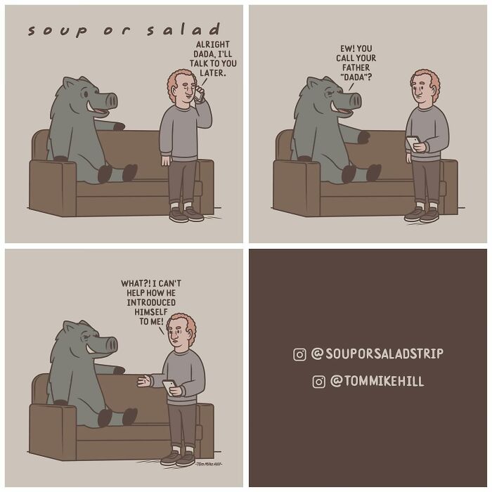 Soup or salad: 29 quirky and relatable comics by Tom Mike Hill
