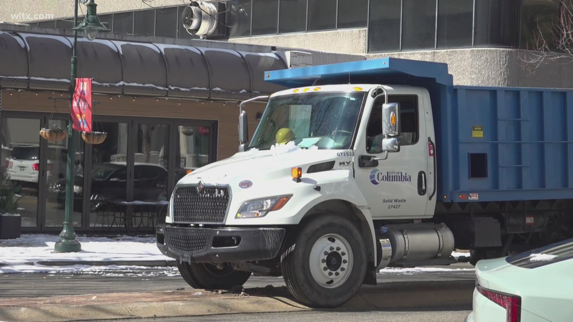 Storm and snow aftermath in Columbia