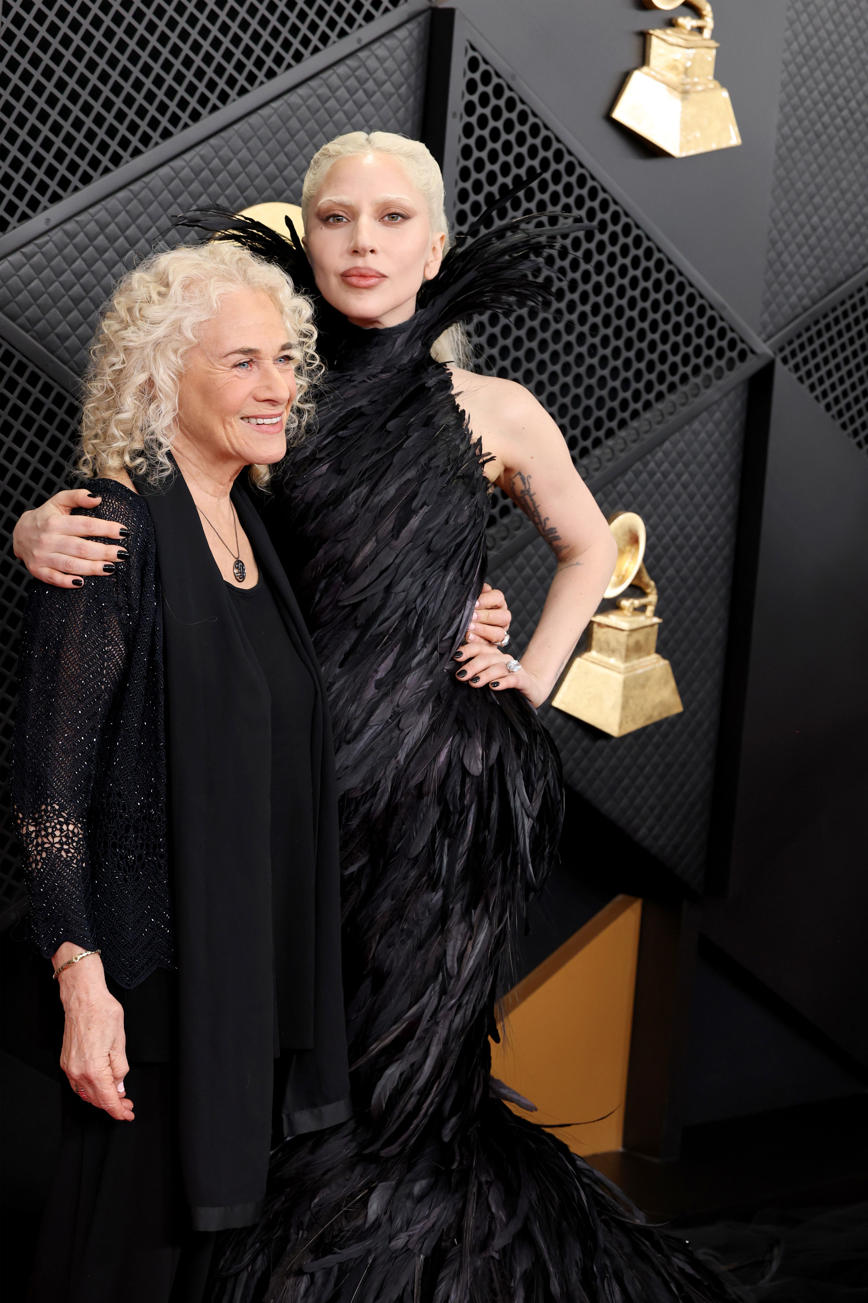 Lady Gaga goes full 'Black Swan' on Grammys 2026 red carpet