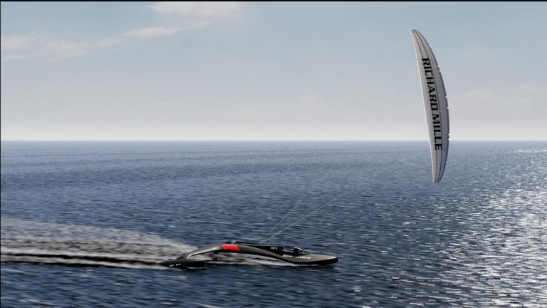 Kite-powered sailboat aims to become world's fastest this year