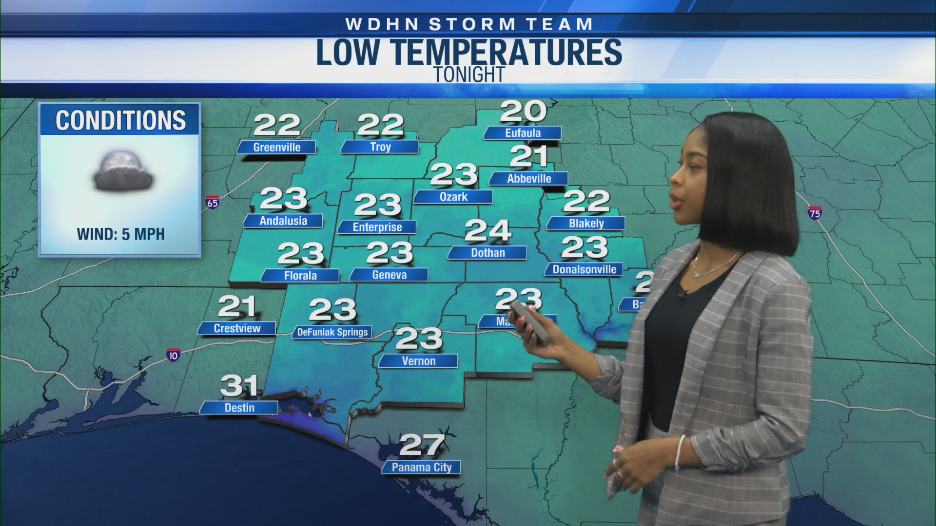 Very cold overnight temperatures