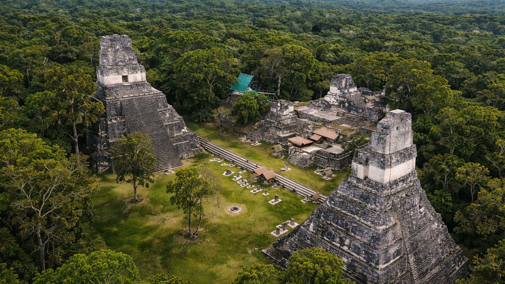 Ancient pyramids hidden in the jungle