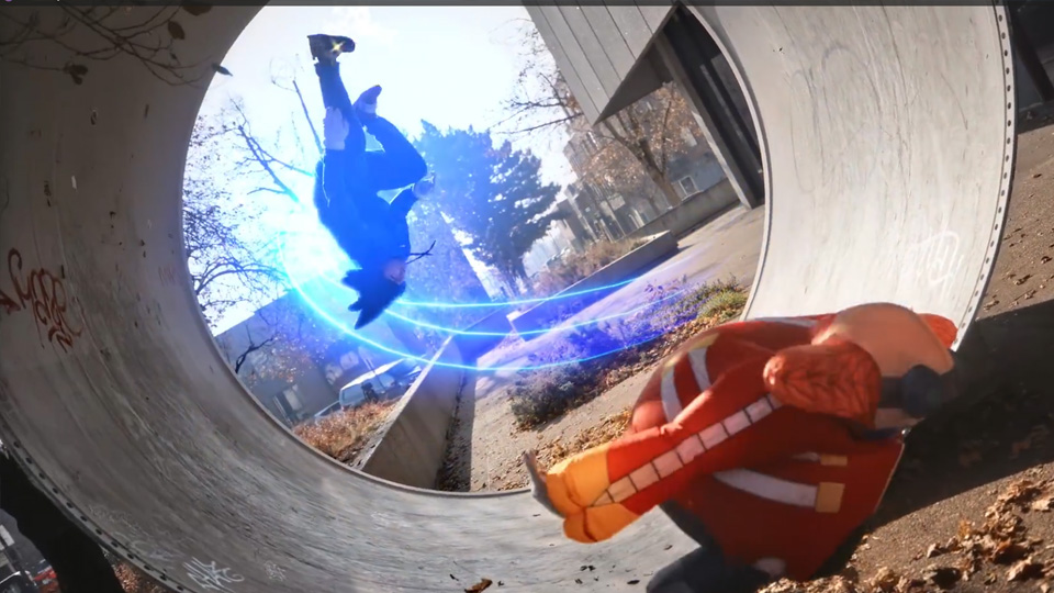 Sonic the Hedgehog parkour challenge