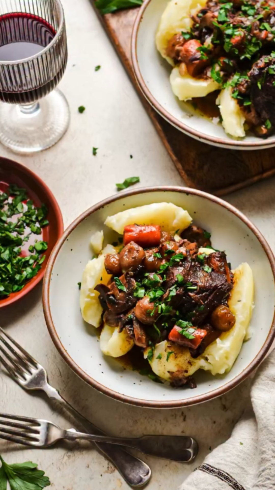 Nothing beats a pot of beef bourguignon slow cooked all day