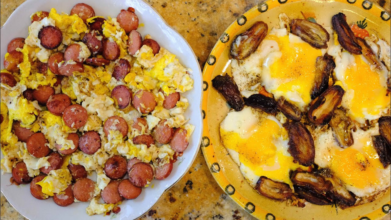 Persian breakfast special | Eggs with dates & sausage with eggs