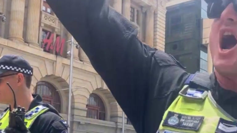 Bomb launched into crowd in shock footage