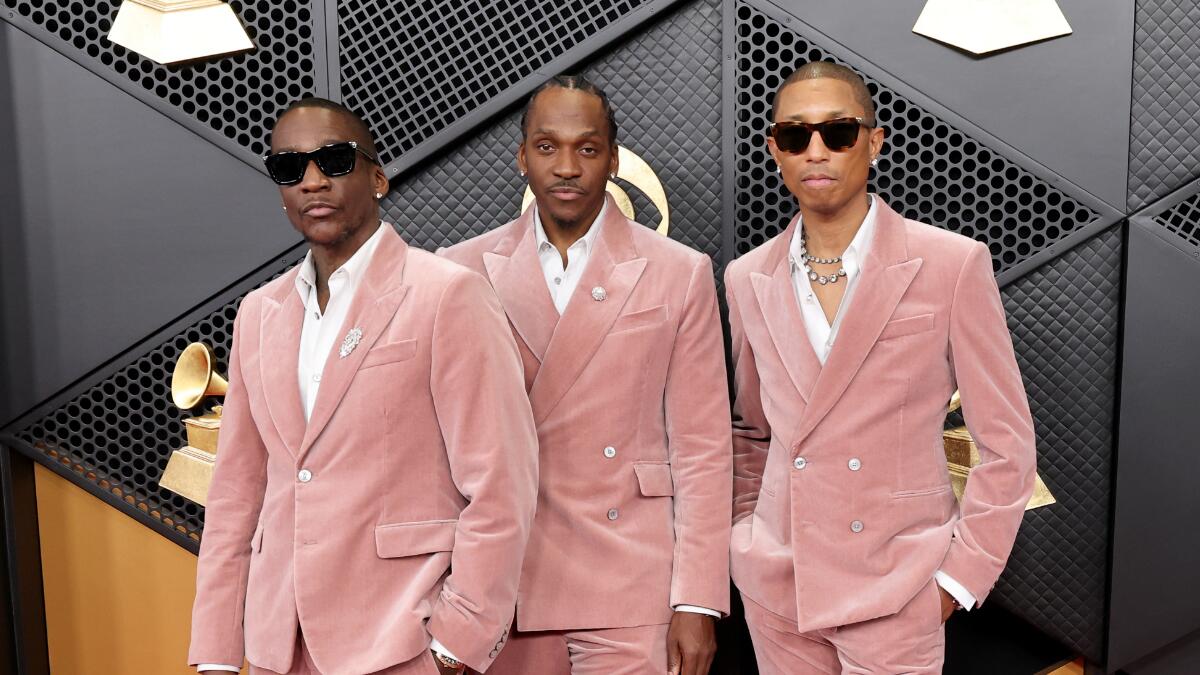 Clipse & Pharrell Williams team up for snowy performance at 2026 Grammys