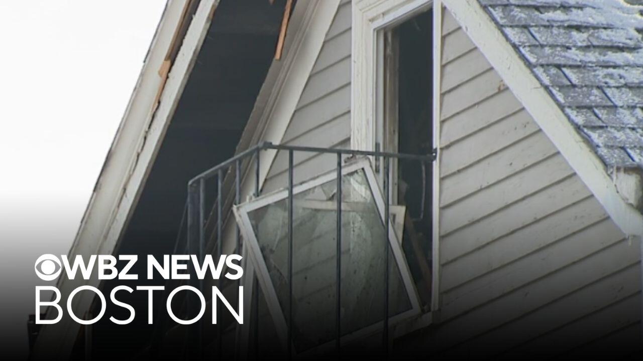 Large fire rips through 2-family home in Brookline, Massachusetts