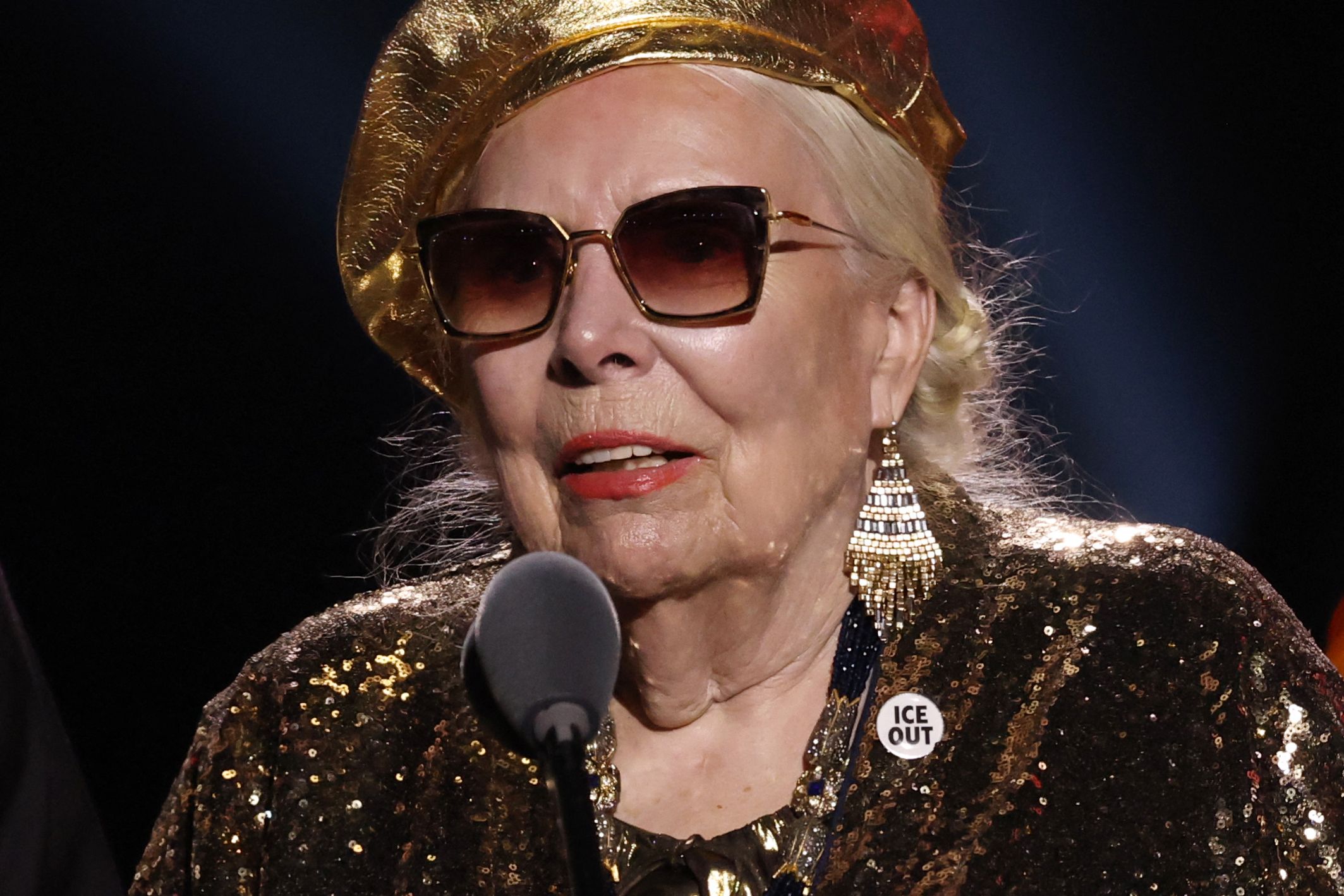 Photos: Stars protest ICE with pins and in acceptance speeches at Grammys