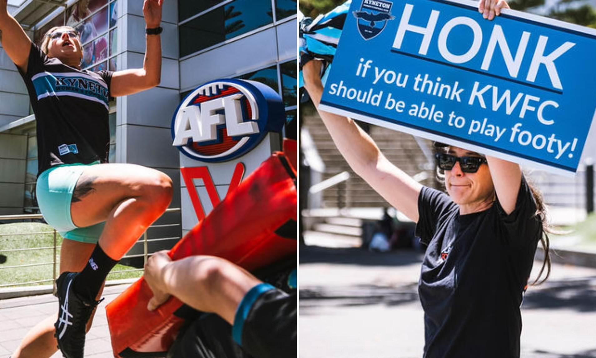 AFL urged to act after undefeated women's footy team blocked from ...