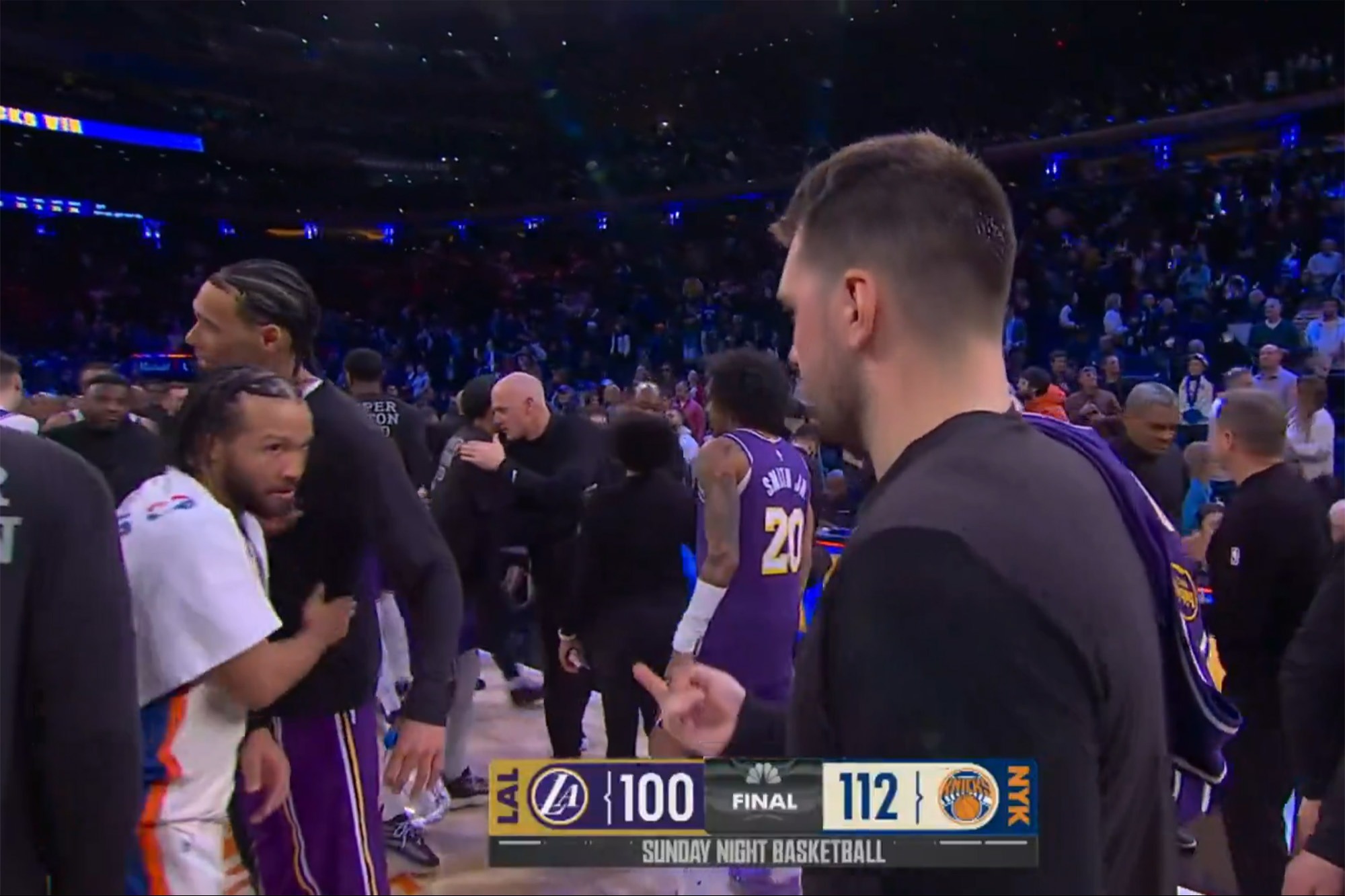 Luka Doncic flips off ex-teammate Jalen Brunson in funny exchange after ...