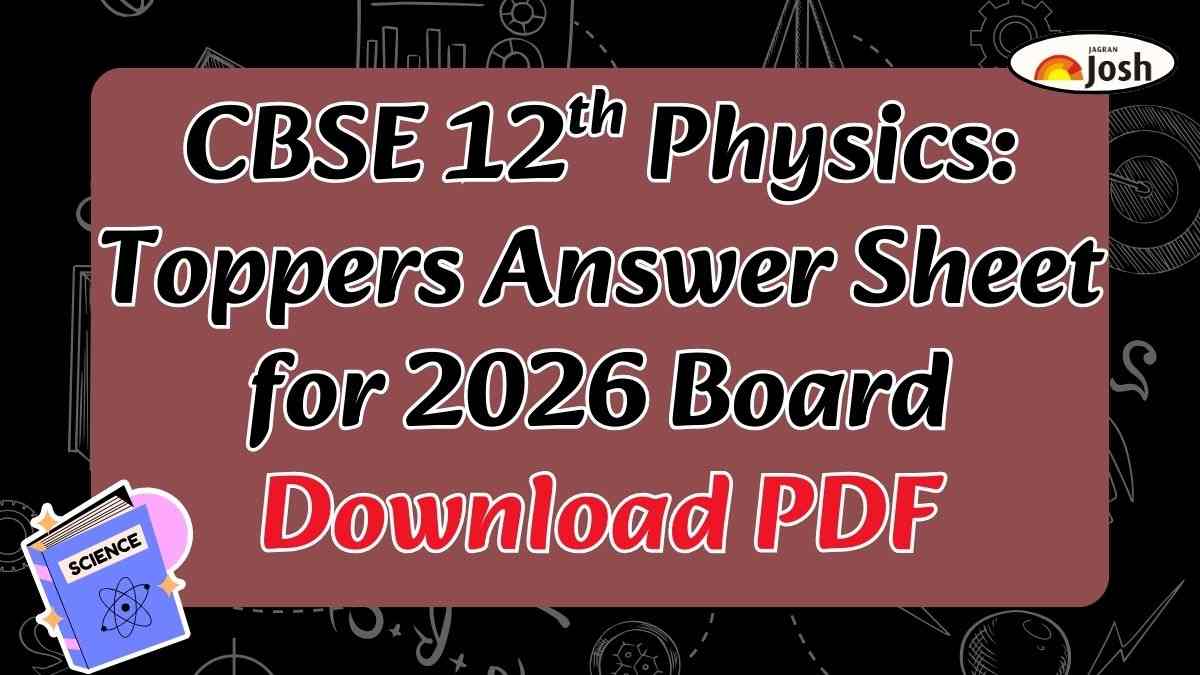 CBSE topper answer sheet class 12 physics for 2026 board, download PDF
