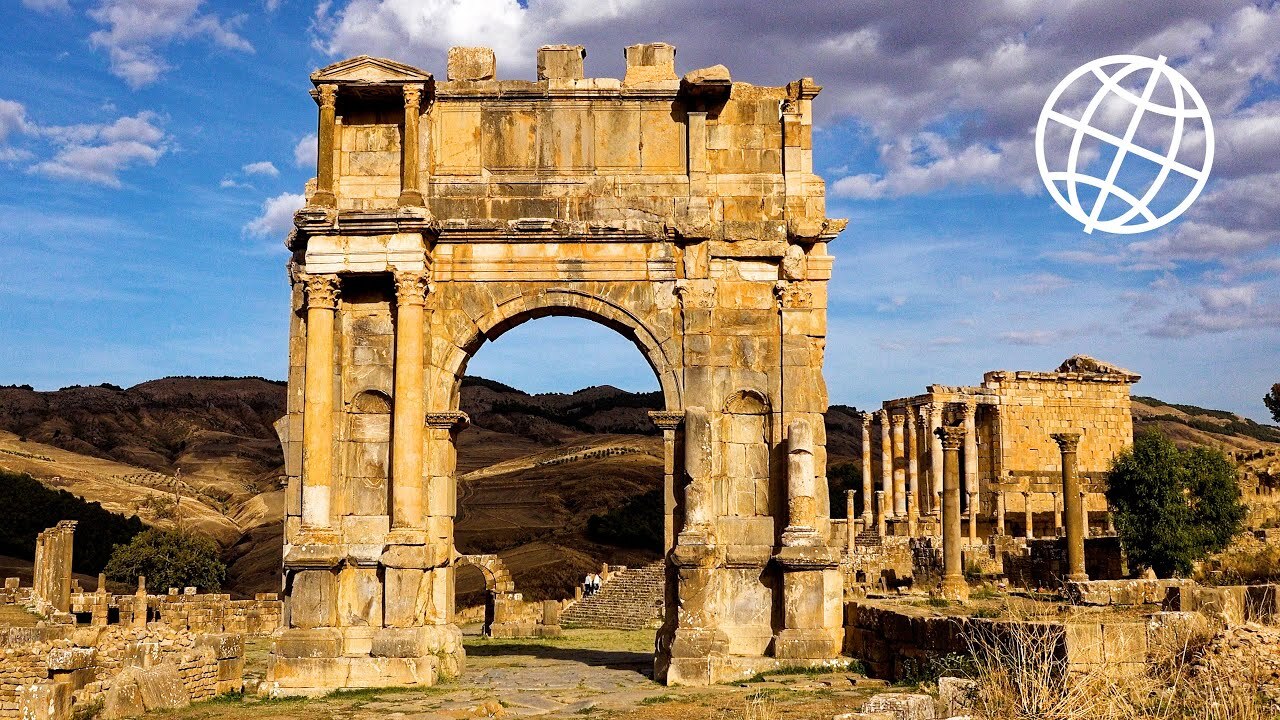 Roman ruins in Algeria: Timgad, Djémila, Tiddis, Tipasa, Cherchell ...