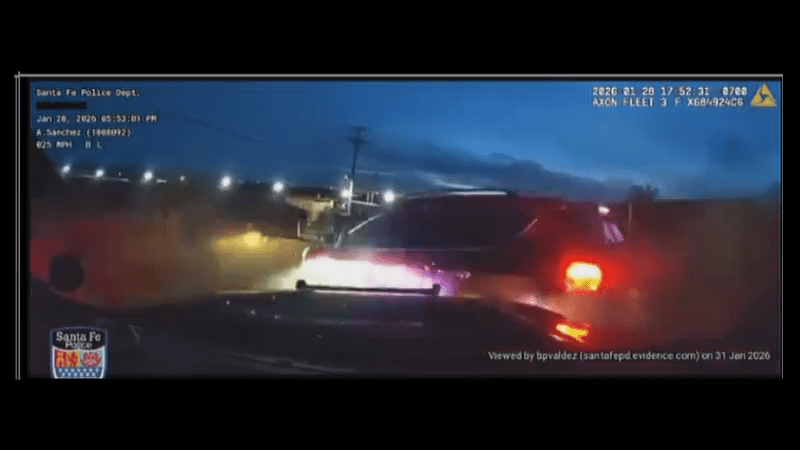 Video: Santa Fe police arrest couple for theft at adult store