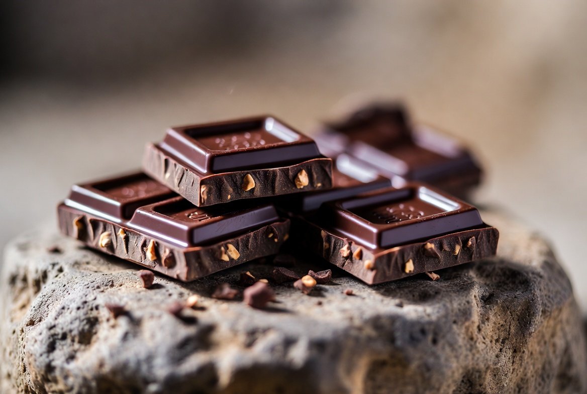 Dark chocolate caffeine compound with dark chocolate-like properties ...