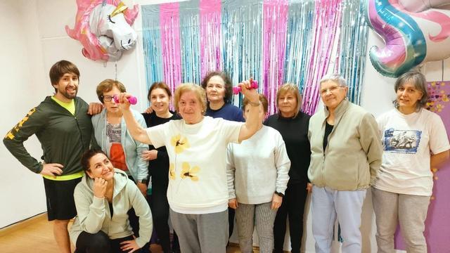 Modesta, gimnasta a los 93 años: "A mí no me duele nada"