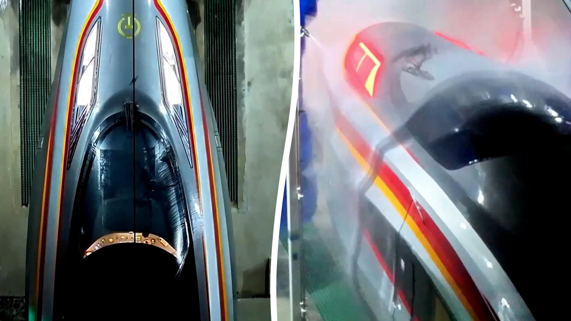 China's bullet trains get smart "bath"
