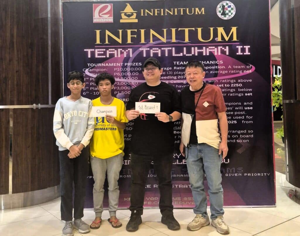 Infinitum reigns in chess tilt Team Tatluhan 2