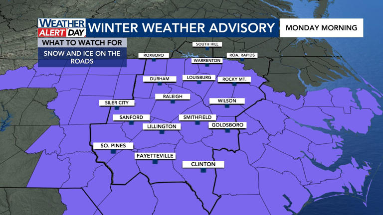 Bitter cold, icy spots on the roads early Groundhog Day; WRAL Weather ...