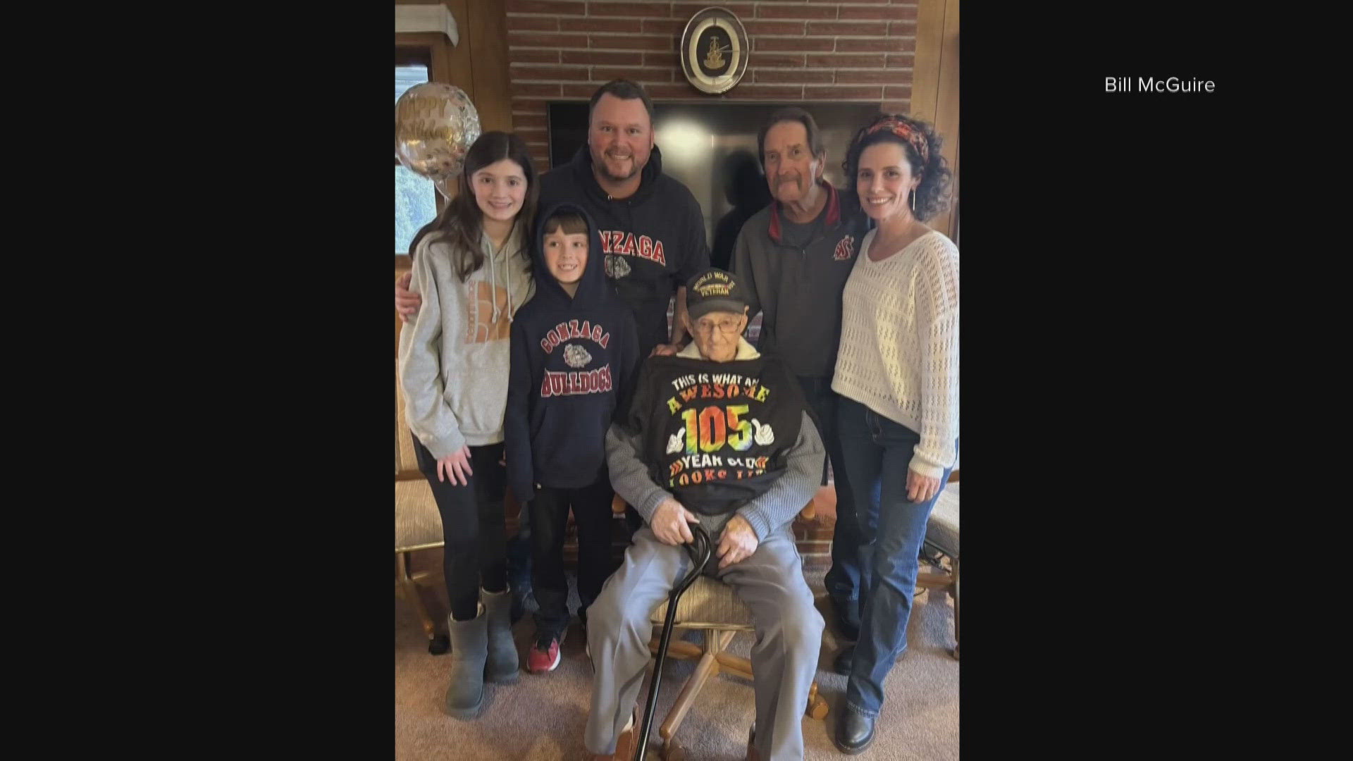 Spokane WWII veteran celebrates 105th birthday
