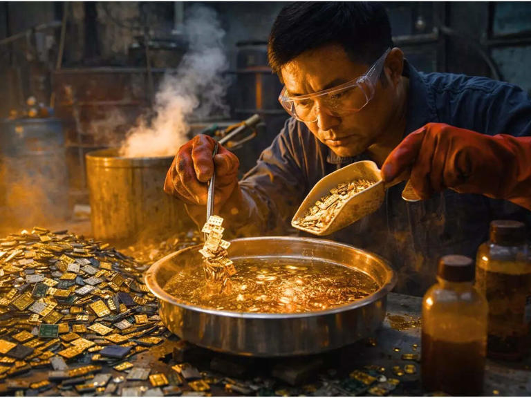 Chinese 'alchemist' extracts 191g gold worth ₹28 lakh from old sim ...