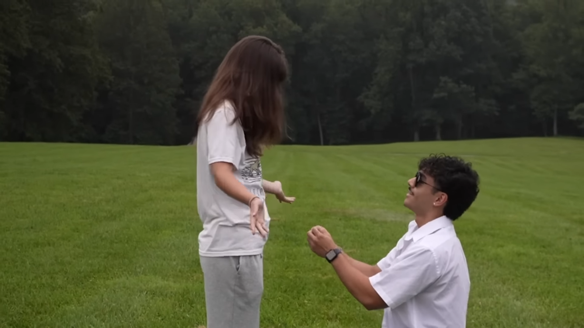 That moment a stranger proposed at our front door