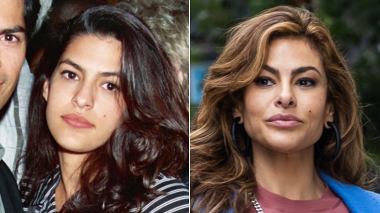 Side-by-side pics show off Eva Mendes' jarring plastic surgery ...